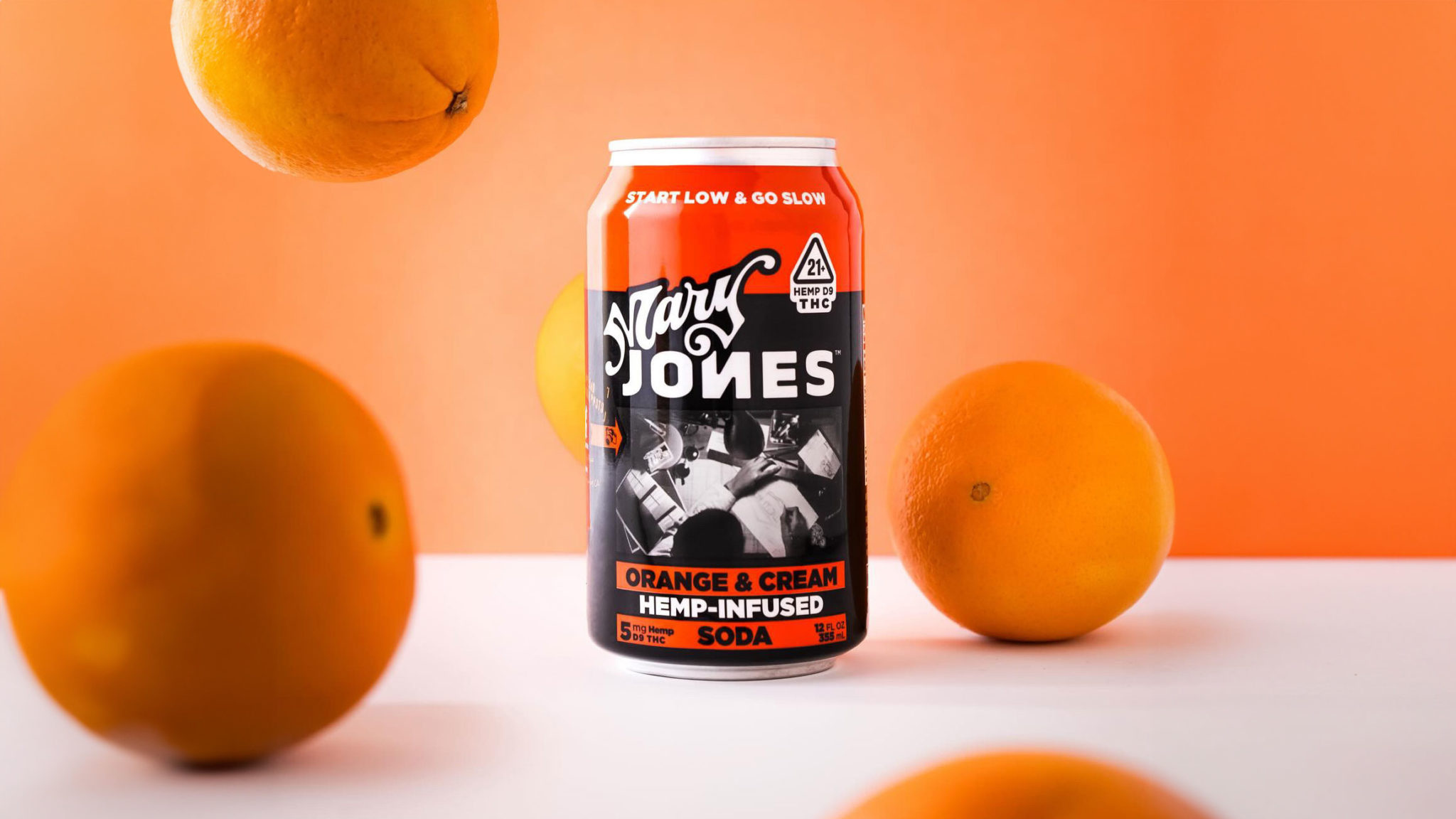Delta 9 THC Infused Soda (Orange Cream) - Mary Jones